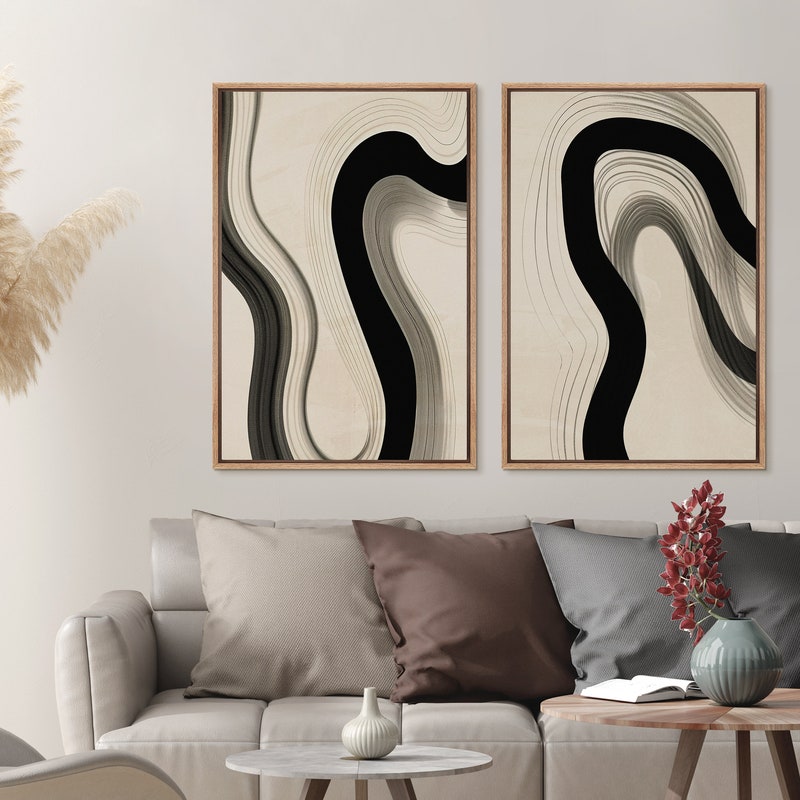 Framed Abstract Wall Art - Etsy