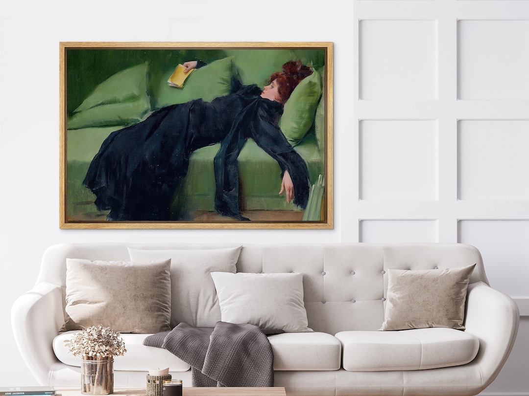 Decadent Young Woman Jove Decadent by Ramon Casas Dancing Painting ...