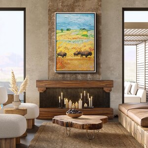 Vincent Van Gogh Flower Field Buffalo, Fine Art Print, Home Decor ...