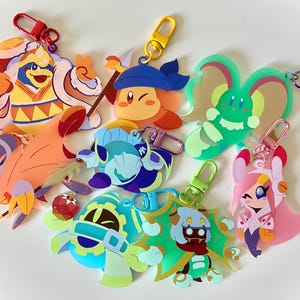 Kirby Frosted Acrylic Charms - Etsy