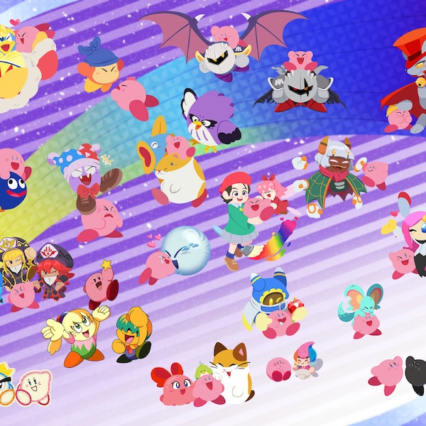 Kirby Sticker - Etsy