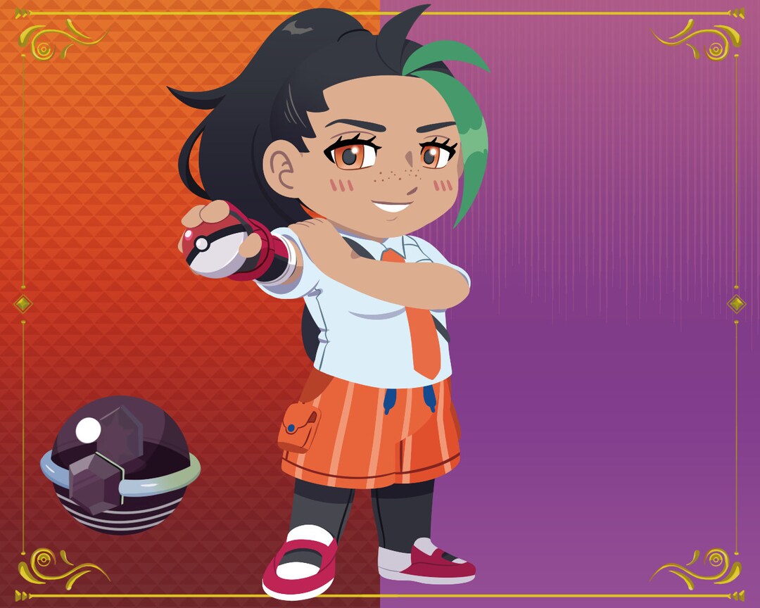Pokémon Scarlet and Violet Nemona Charm - Etsy