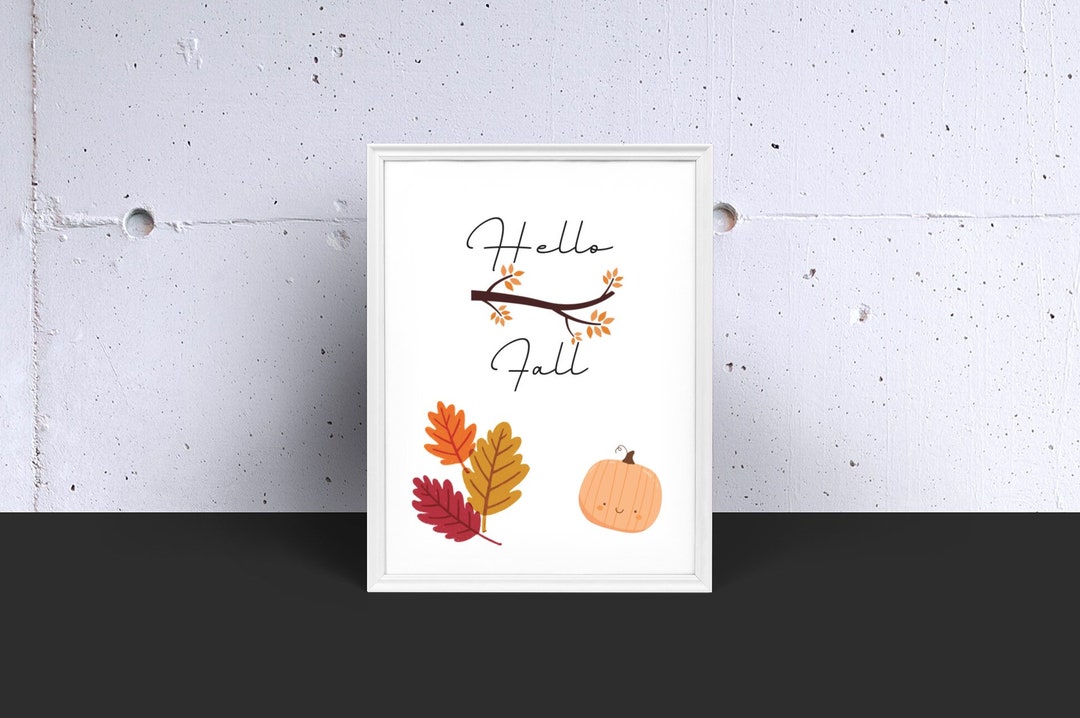 Fall Poster for Wall, Printable, Downloadable, Pdf - Etsy