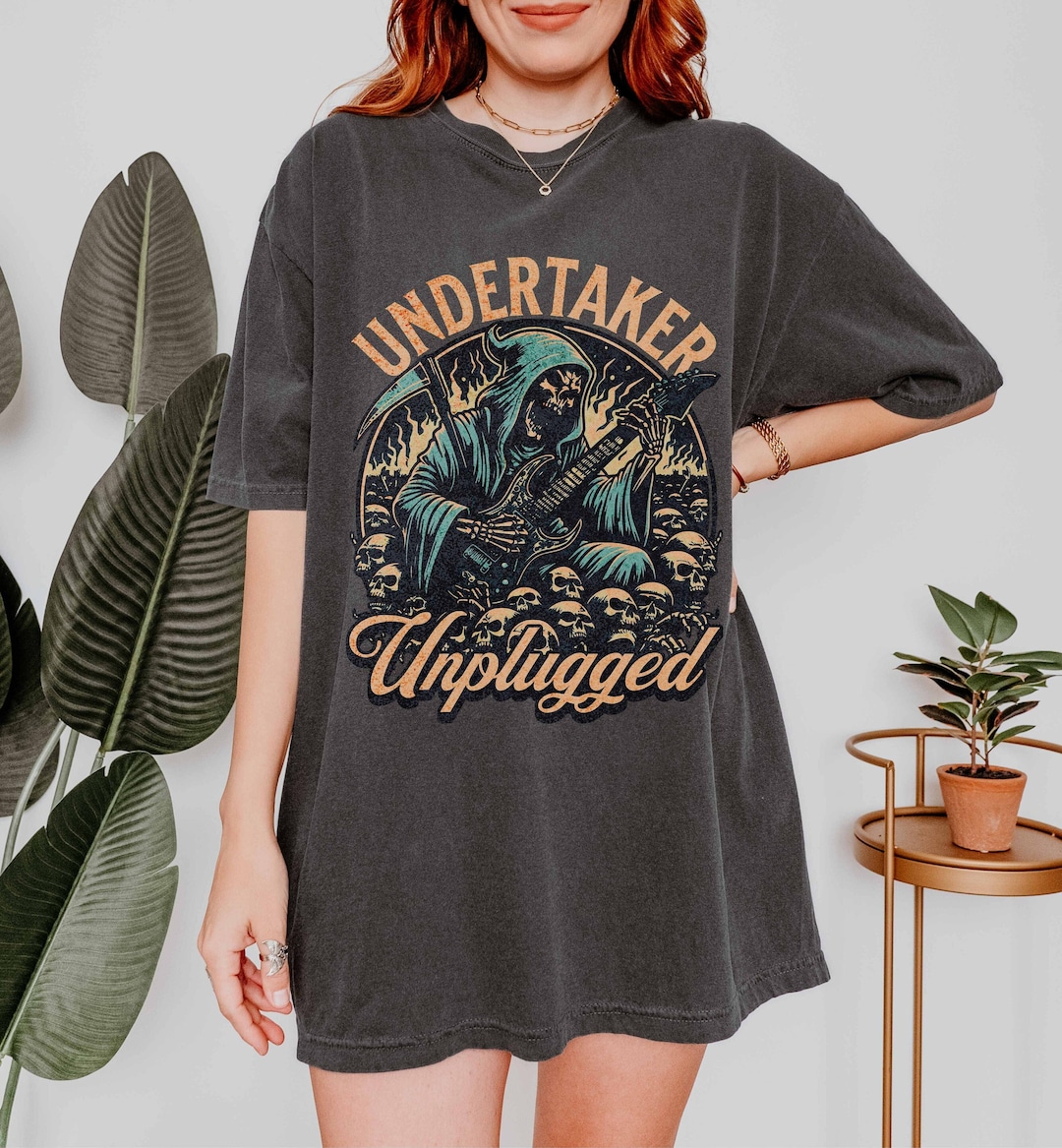 Undertaker Unplugged Tshirt, Funny Grim Reaper Gift for Mortician or ...