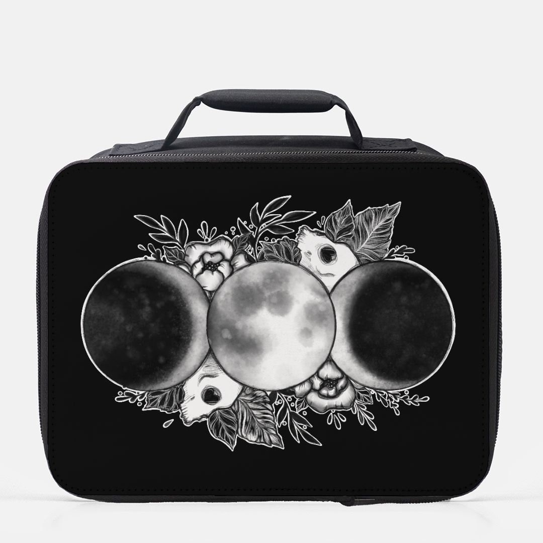 Moon Phases Lunch Box, Skull and Moon Lunch Box, Insulated Witchy Lunch ...