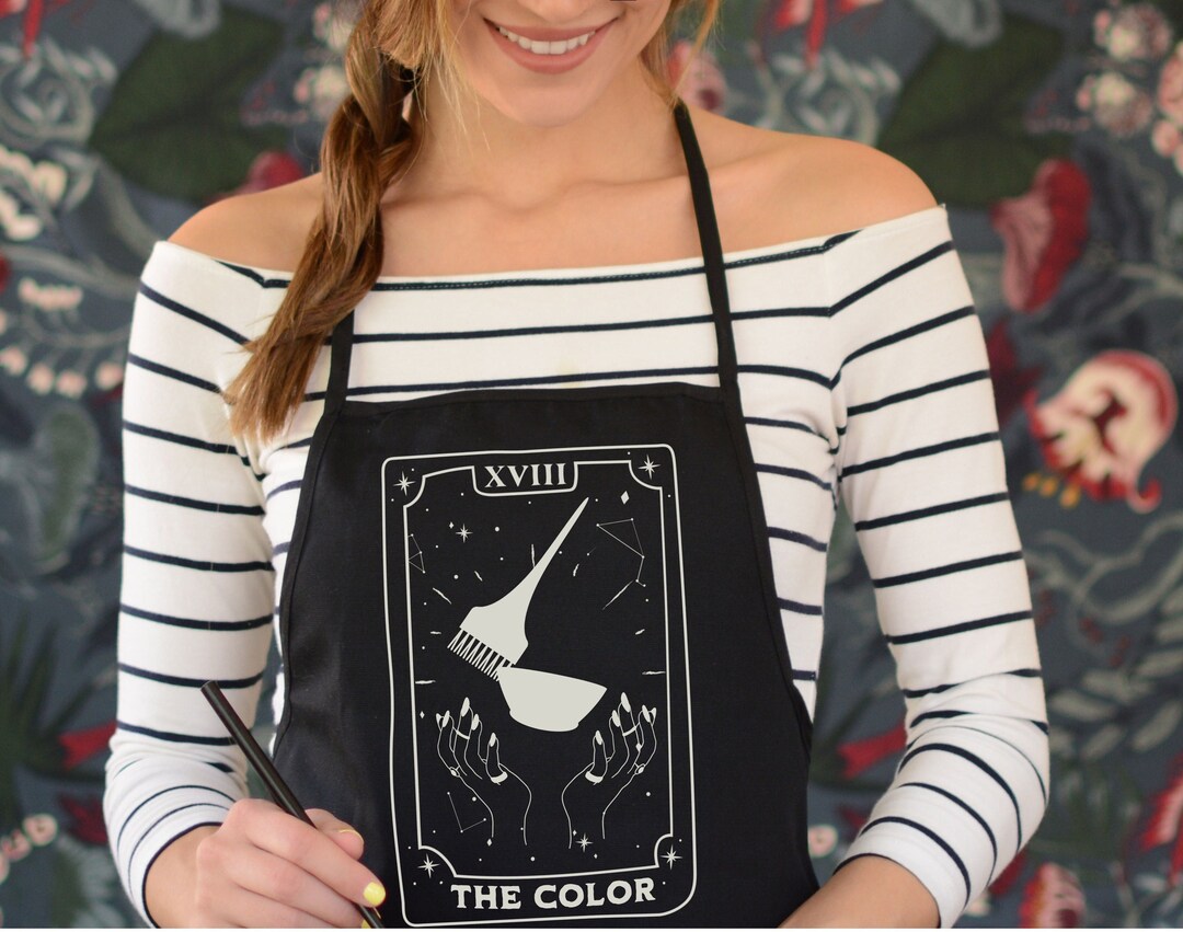 The Color Tarot Card Apron, Tarot Card Apron Gift for Hairstylist ...