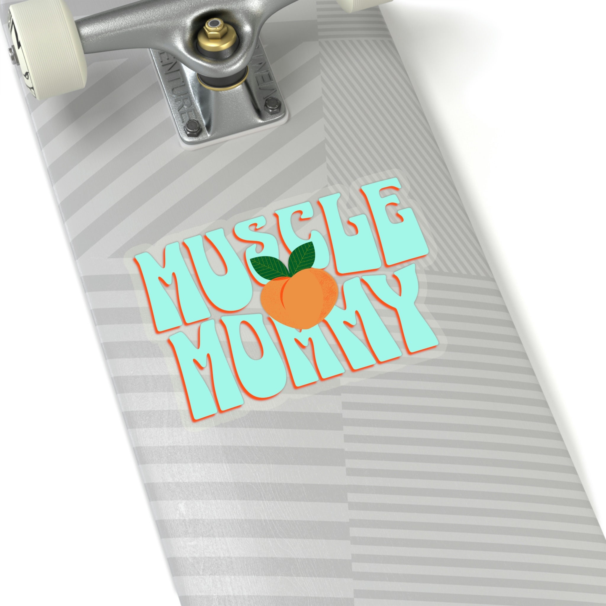 Muscle Mommy Sticker Peachy Sticker Fitness Sticker for - Etsy