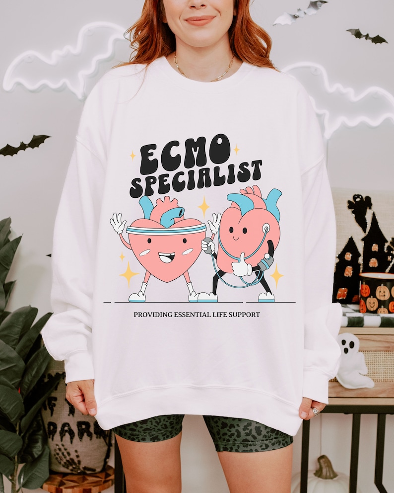 ECMO Specialist Sweatshirt, ECMO Nurse, Life Support Nurse Sweatshirt ...