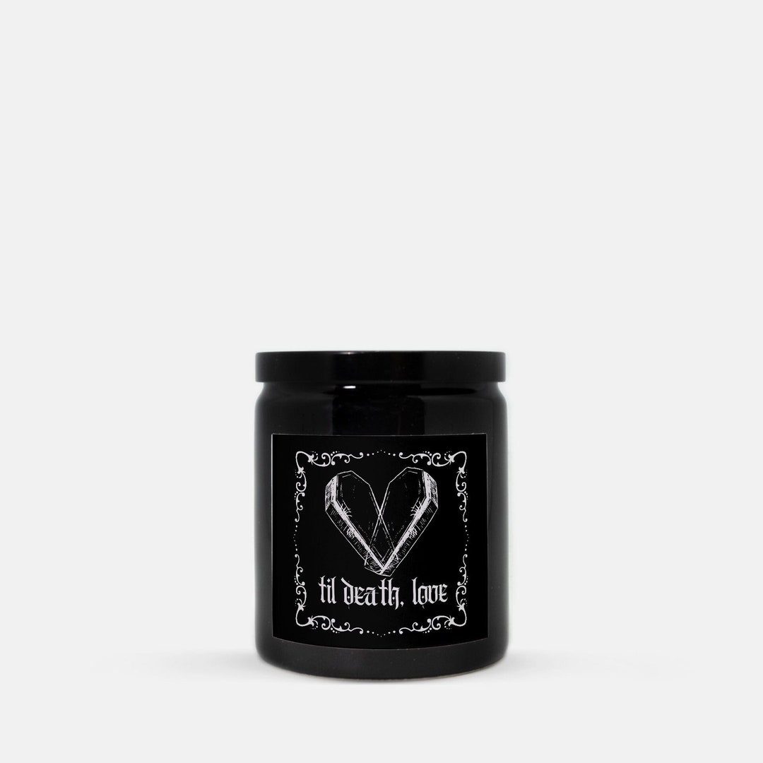 Goth Candle, 8oz, Valloween, Goth Valentine's Day Gift, Creepy ...