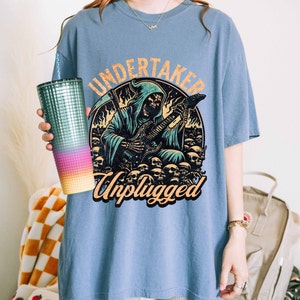 Undertaker Unplugged Tshirt, Funny Grim Reaper Gift for Mortician or ...