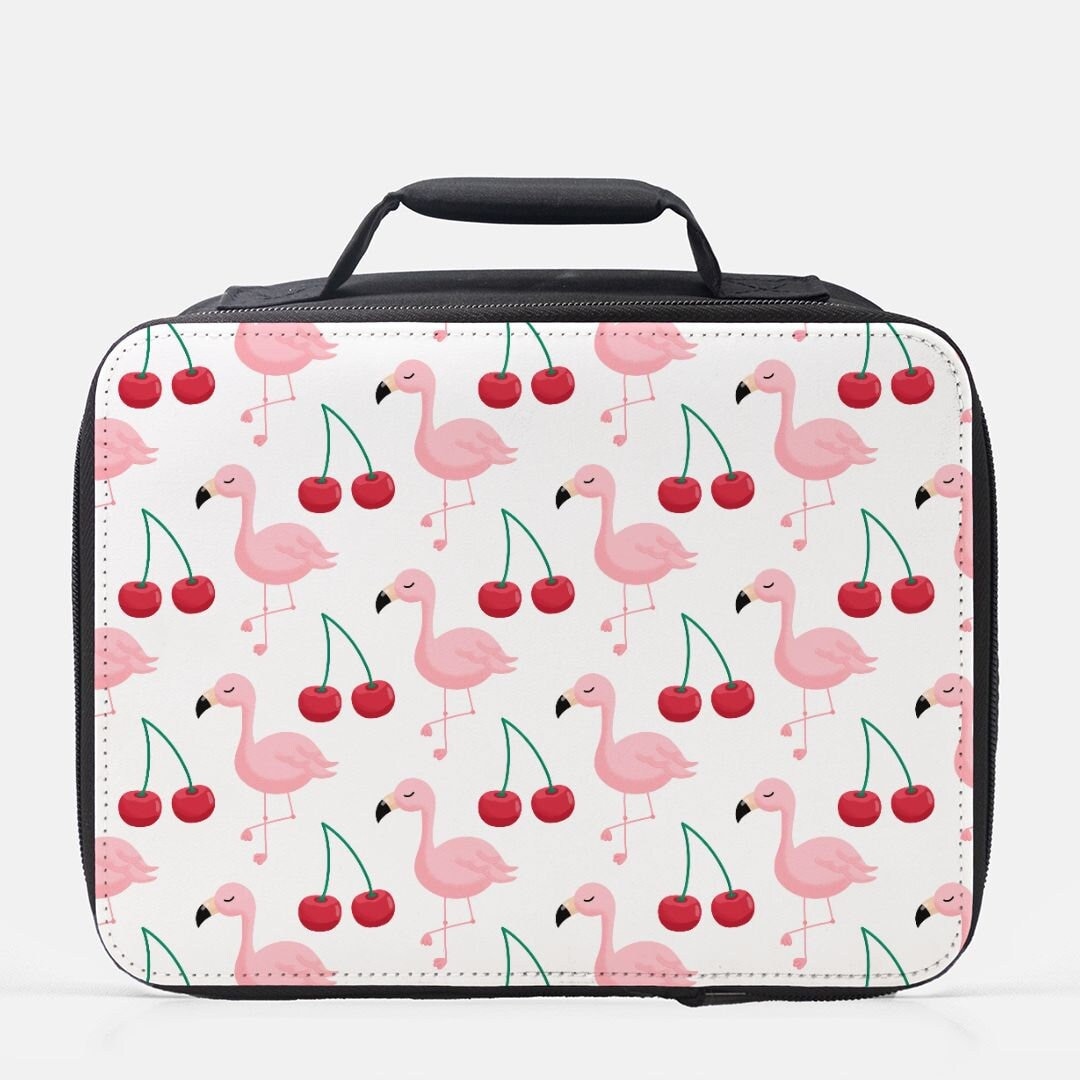 Flamingo and Cherry Lunch Box, Fruit Lunch Box, Flamingo Lover Gift ...