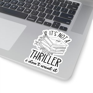 Thriller Book Sticker, Thriller Reader Sticker, Mystery Book Sticker ...