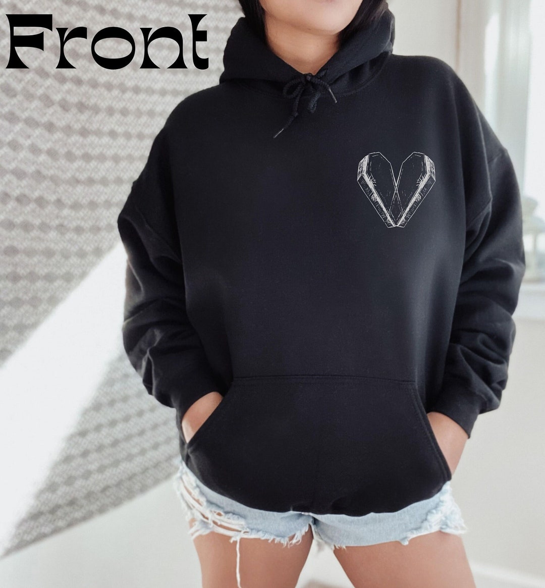 Mortician Hoodie, Coffin Heart Mortician Hoodie, Morbid Hoodie, Coffin ...