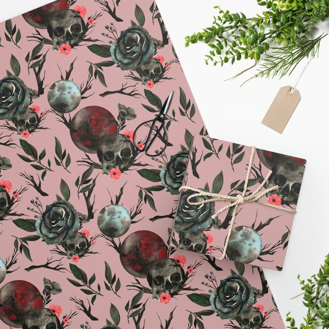 Goth Wrapping Paper Unique Gift Wrap Gothic Gift Wrap Dark - Etsy