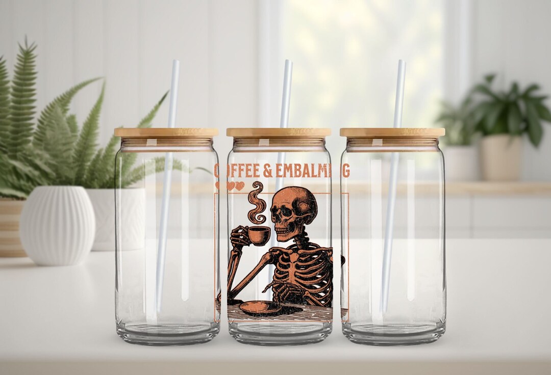 Coffee and Embalming Soda Can Glass, Gift for Embalmer, Embalming Gift ...