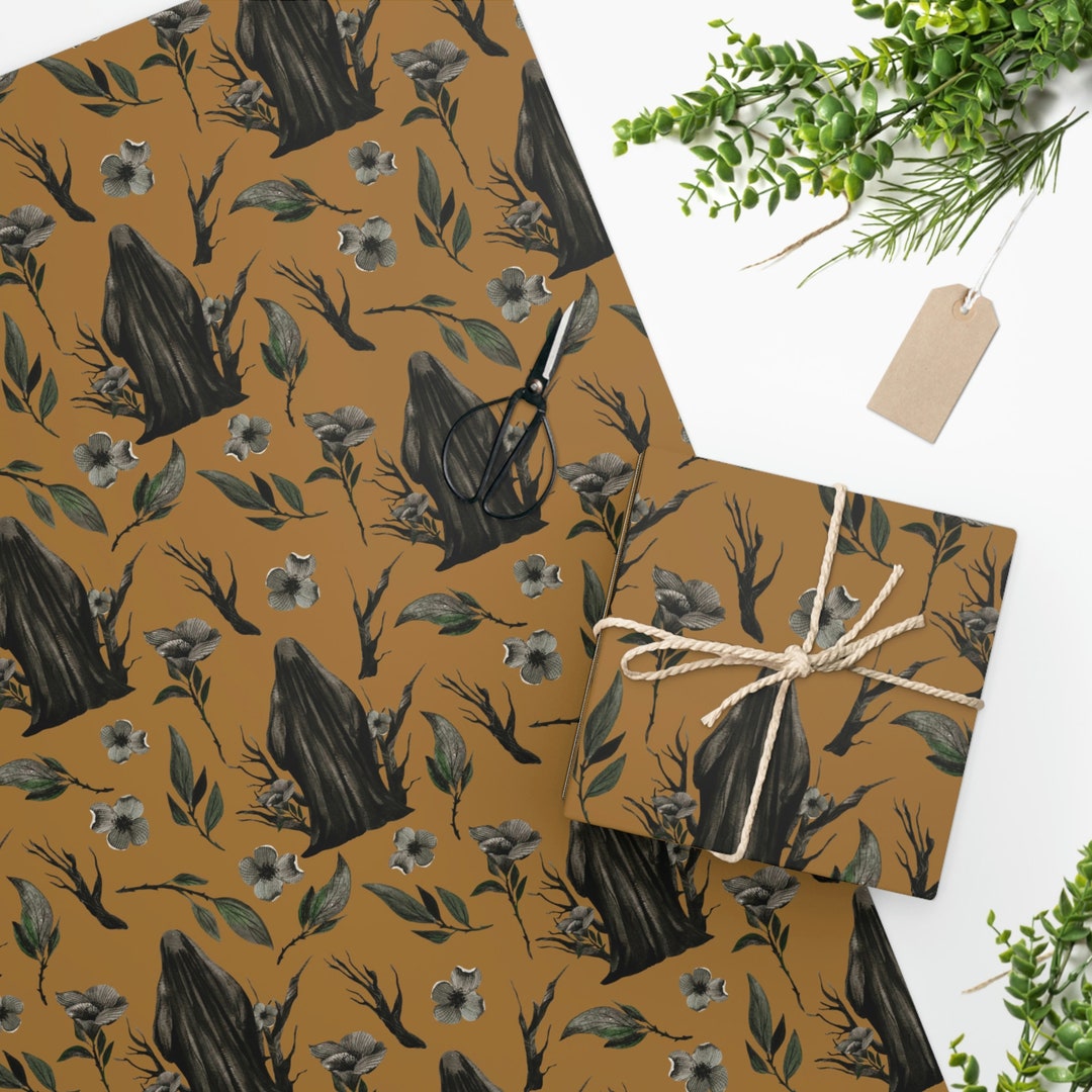Goth Wrapping Paper Goth Gift Wrap Horror Gift Wrapping - Etsy