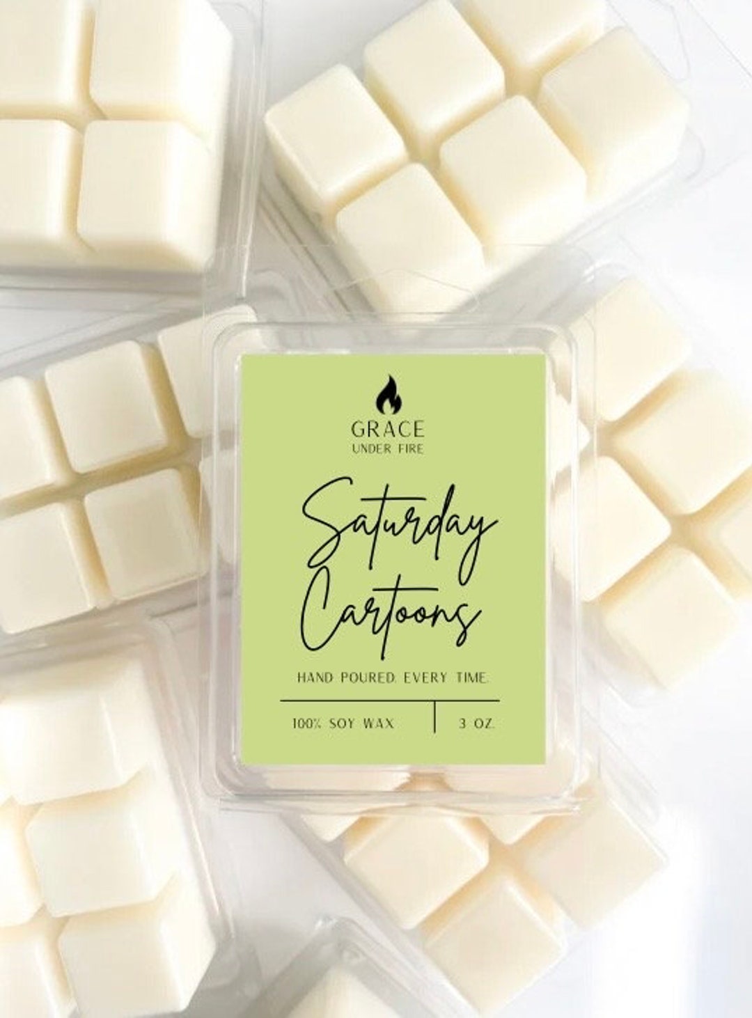 Saturday Cartoons Melt, 100% Soy Wax, Handmade, Scented Wax Melts, Non ...