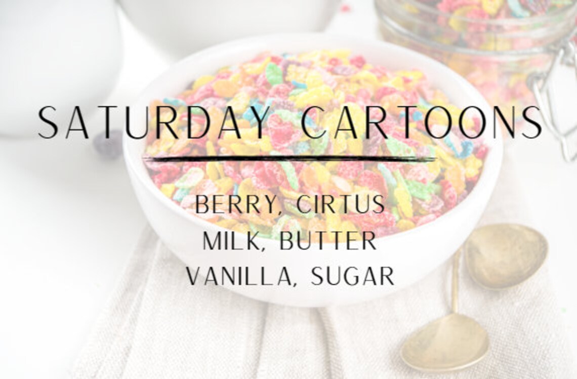 Saturday Cartoons Melt, 100% Soy Wax, Handmade, Scented Wax Melts, Non ...