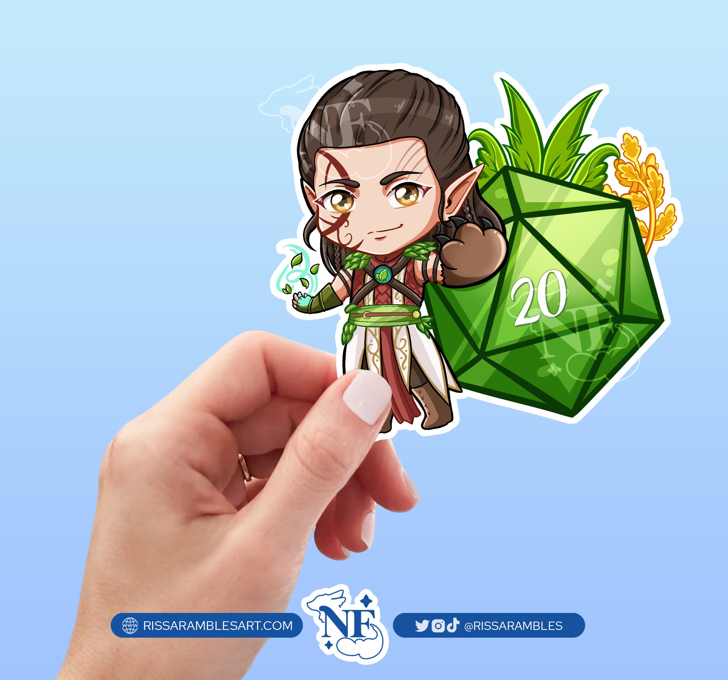 BG3 Halsin Sticker | Baldur's Gate 3 Stickers | Gaming Stickers | Gamer ...