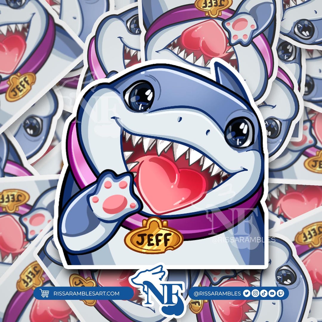 Jeff the Land Shark Marvel Rivals Sticker Kiss-cut Decal, Adorable ...