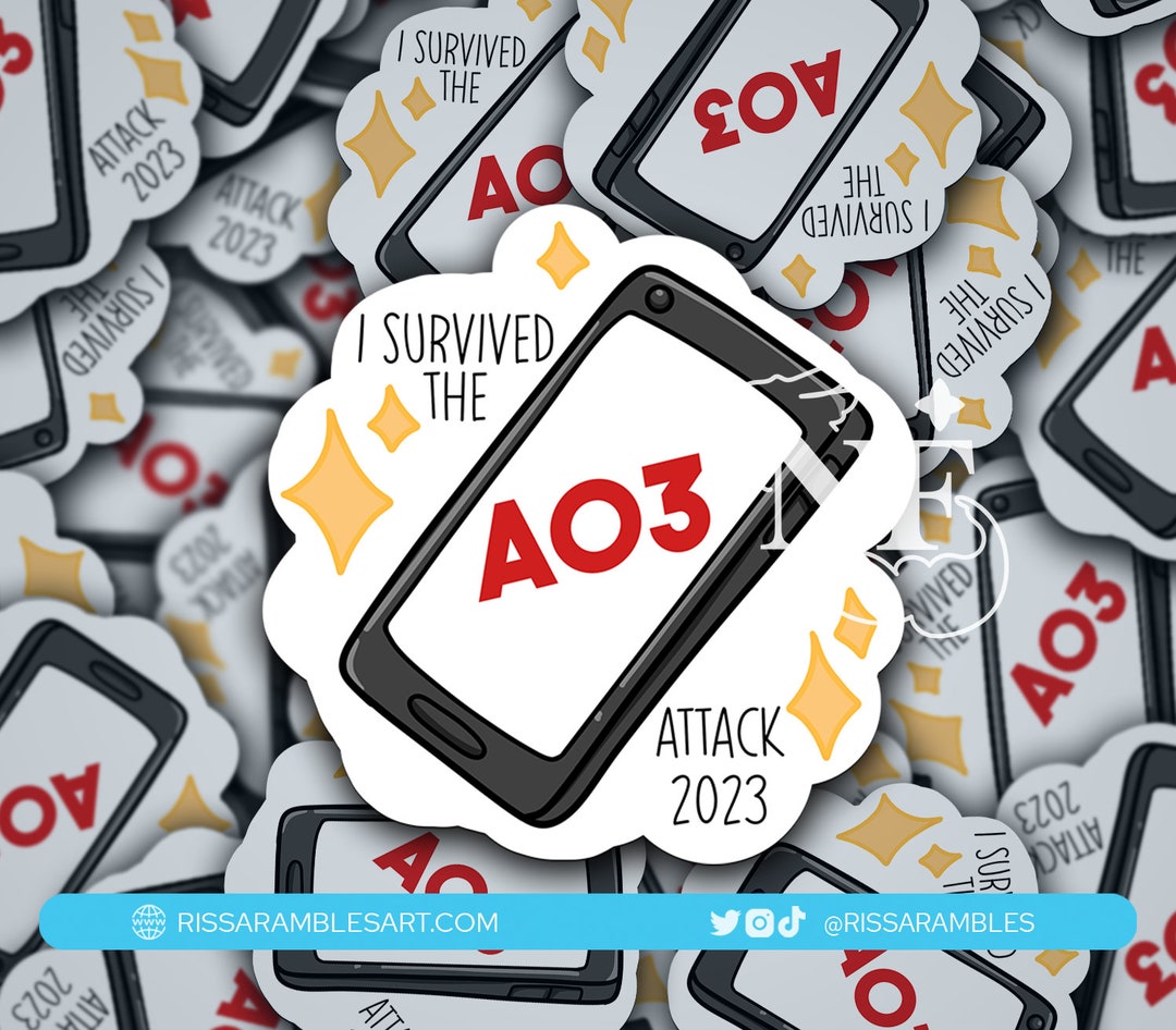 Ao3 Attack Sticker | Funny Stickers | Gifts for Readers | Fanfiction ...