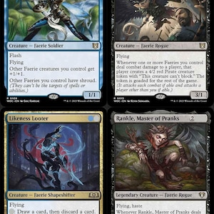 Talion, the Kindly Lord FAERIE Commander Deck EDH Magic Cards MTG Ready ...