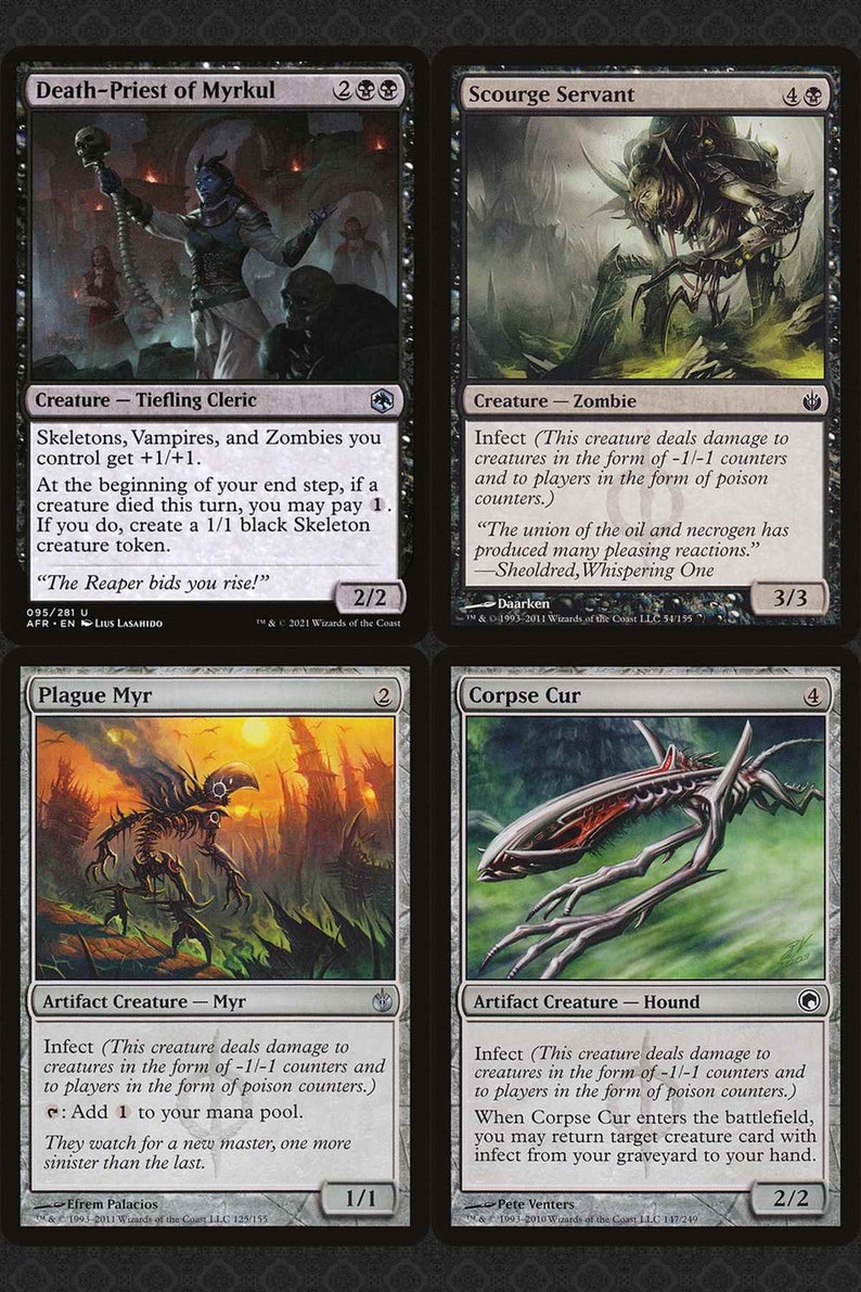 Skithiryx the Blight Dragon INFECT Commander Deck EDH Magic - Etsy