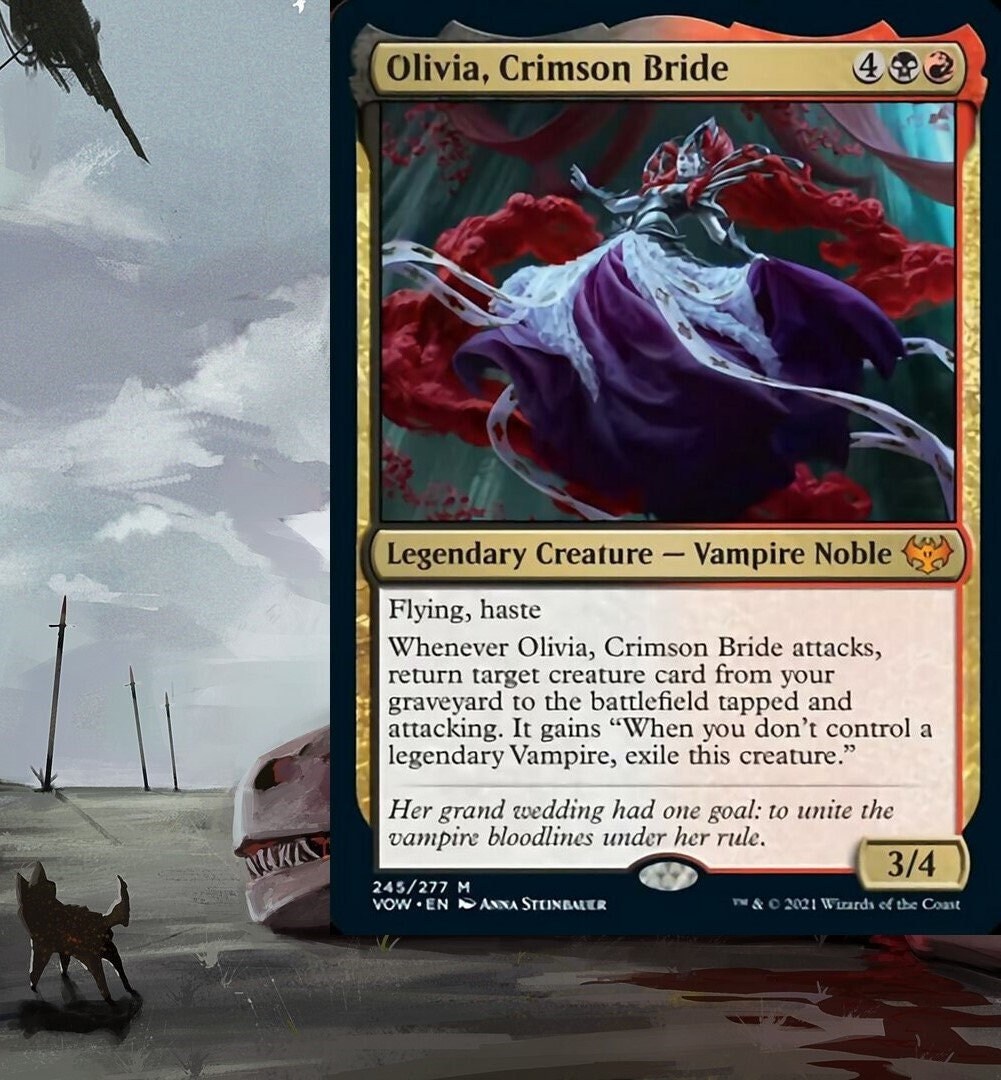 Olivia Crimson Bride Vampires Commander Deck Edh Mtg Magic Ready To Play Rakdos Etsy