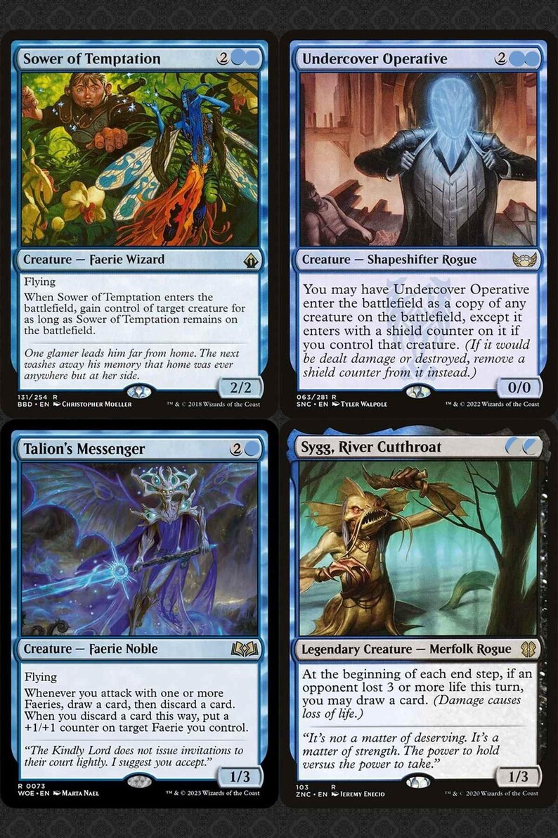 Talion, the Kindly Lord FAERIE Commander Deck EDH Magic Cards MTG Ready ...