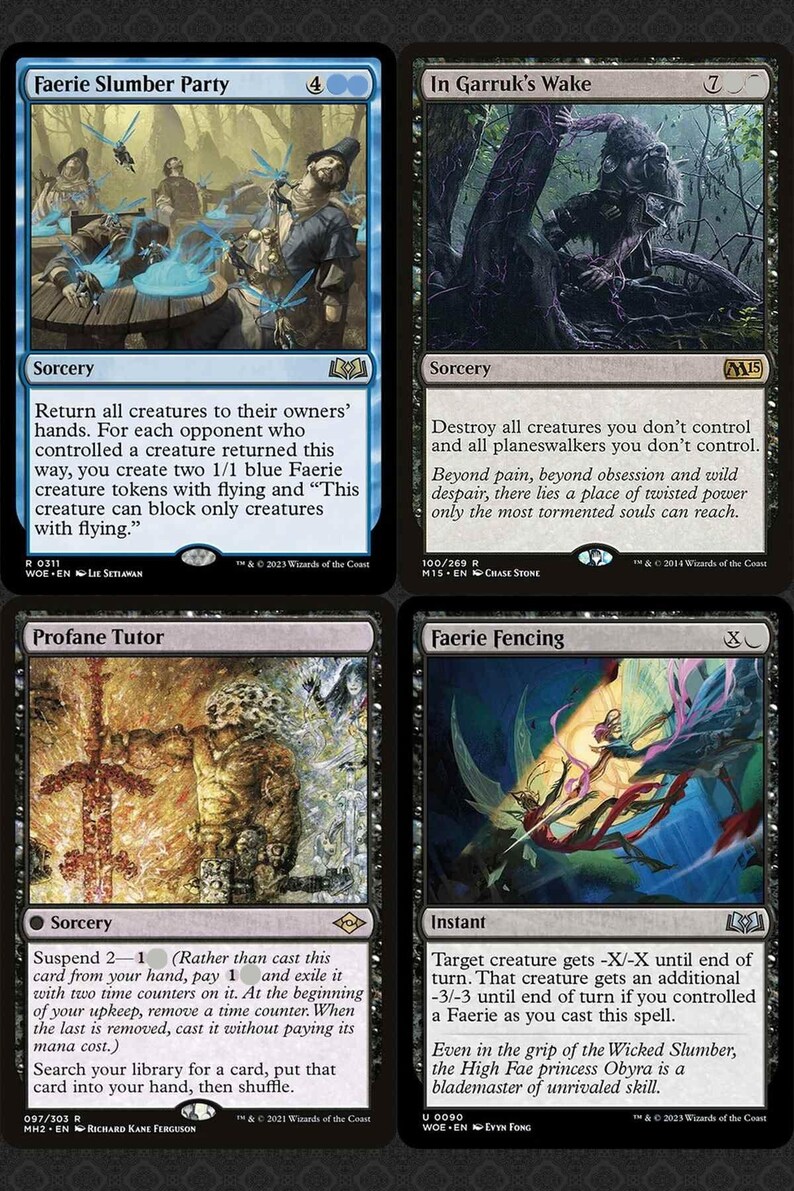 Talion, the Kindly Lord FAERIE Commander Deck EDH Magic Cards MTG Ready ...