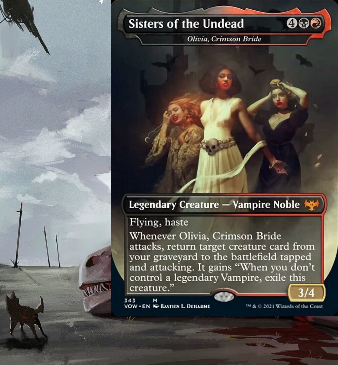 Olivia Crimson Bride Vampires Commander Deck Edh Mtg Magic Etsy
