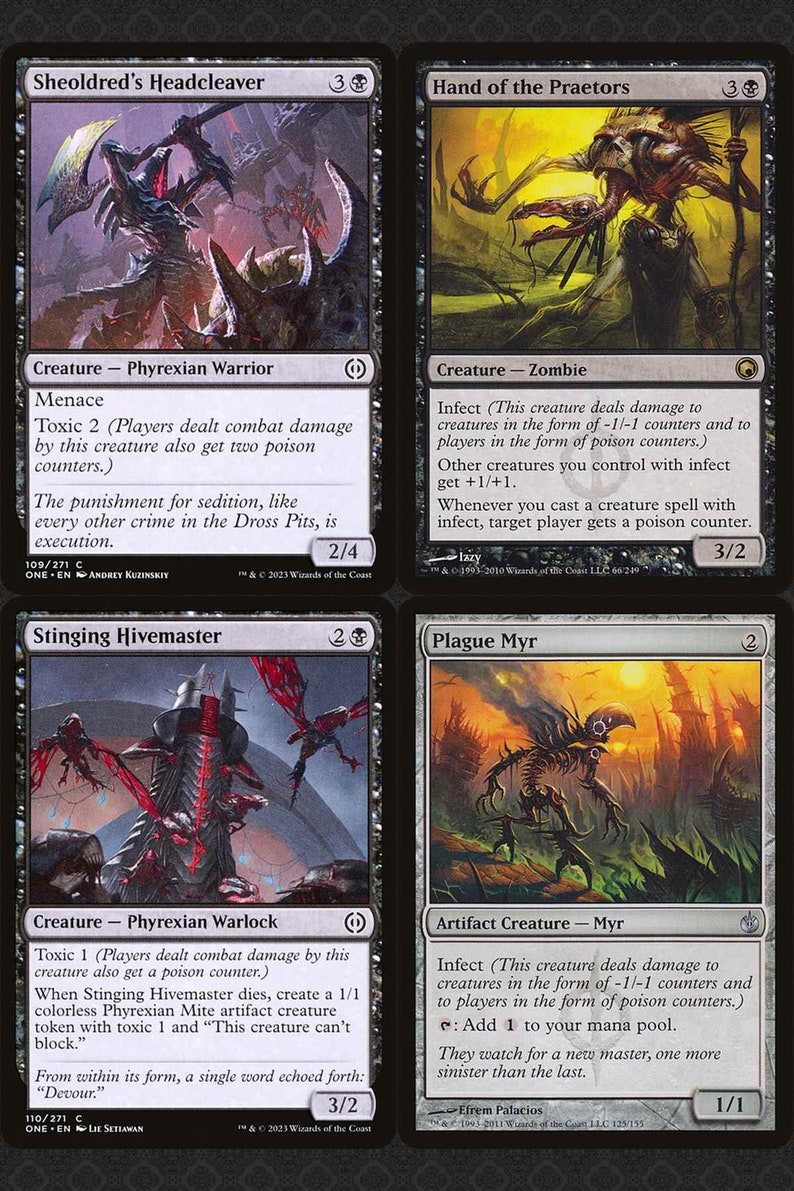 Skithiryx, the Blight Dragon INFECT Commander Deck EDH Magic MTG Ready ...