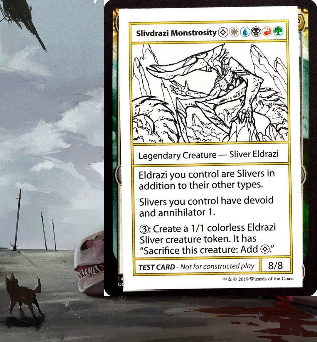 Slivdrazi Monstrosity Test Card CASUAL Commander Deck EDH - Etsy