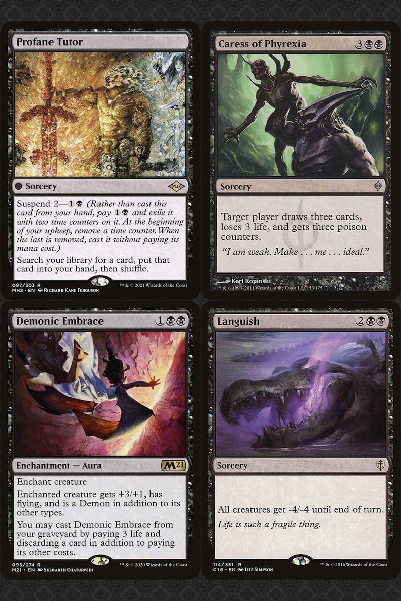 Skithiryx the Blight Dragon INFECT Commander Deck EDH Magic - Etsy