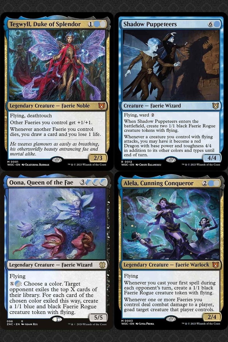 Talion, the Kindly Lord FAERIE Commander Deck EDH Magic Cards MTG Ready ...