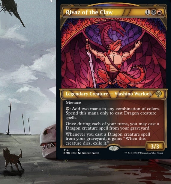 Rivaz of the Claw Red Black Dragons Commander Deck EDH - Etsy