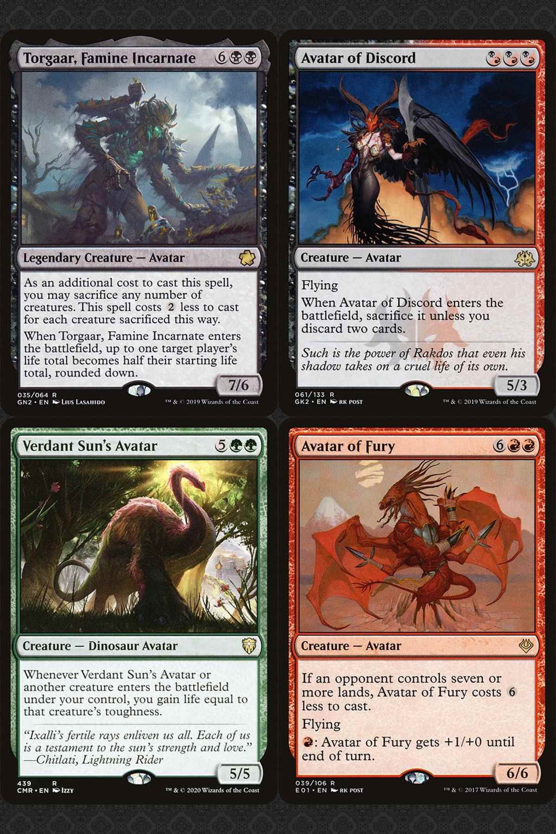 Progenitus AVATAR Tribal Commander Deck EDH Magic MTG Ready-to-play 100 ...