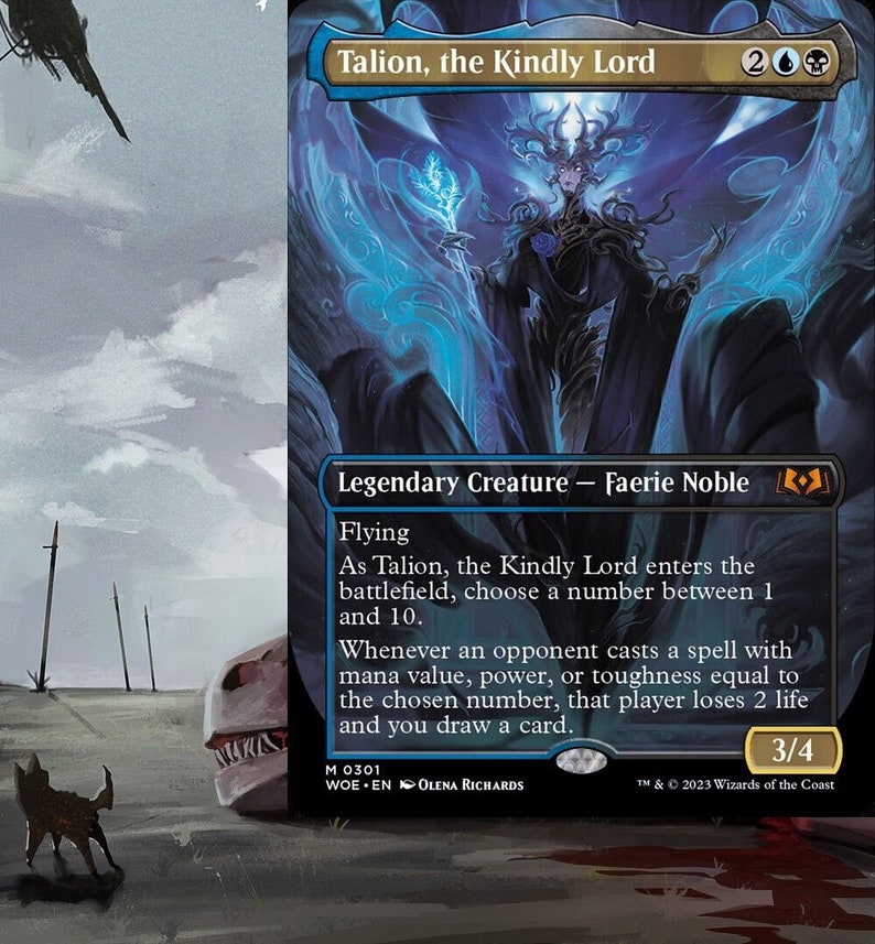 Talion, the Kindly Lord FAERIE Commander Deck EDH Magic Cards MTG Ready-to-play Alt Art - Etsy