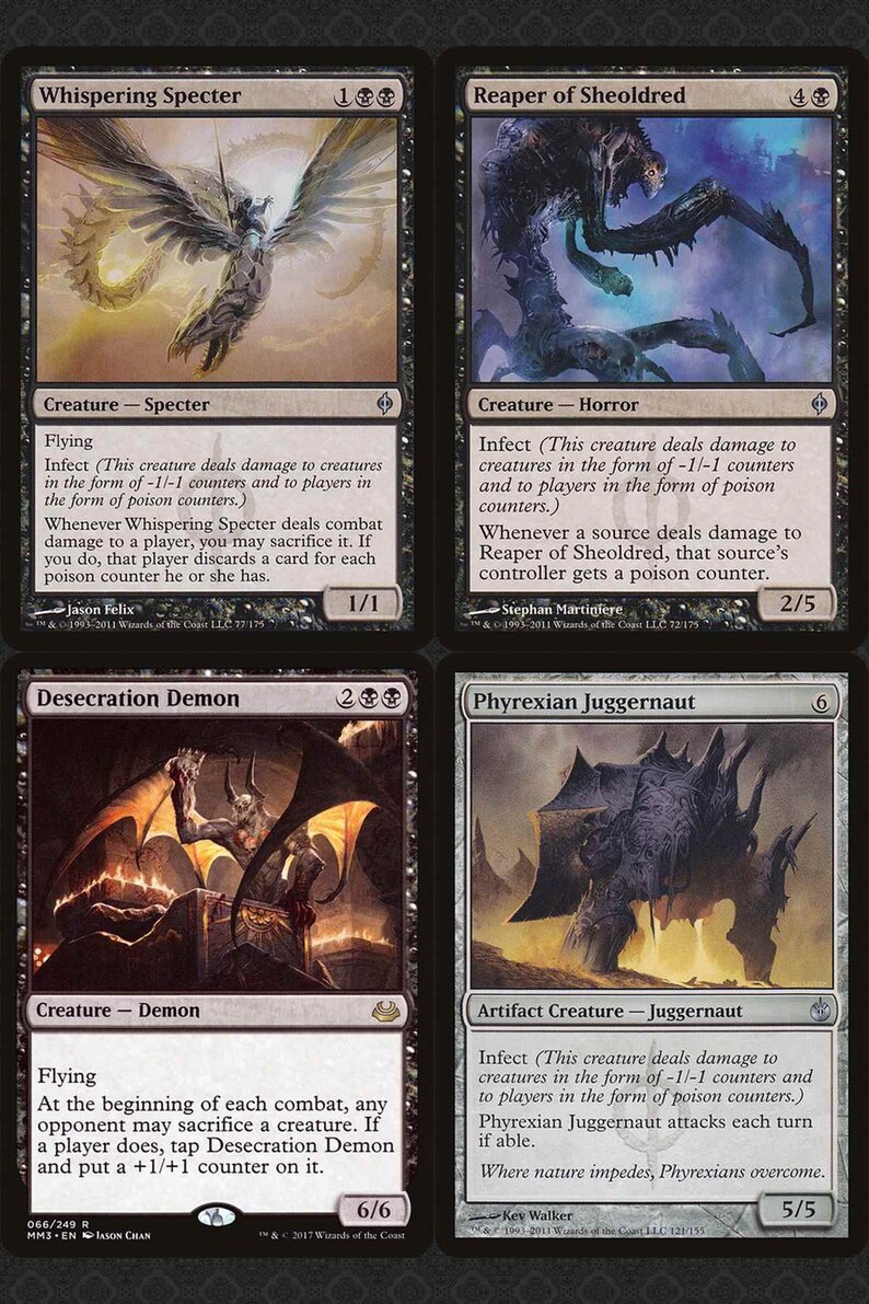 Skithiryx the Blight Dragon INFECT Commander Deck EDH Magic - Etsy