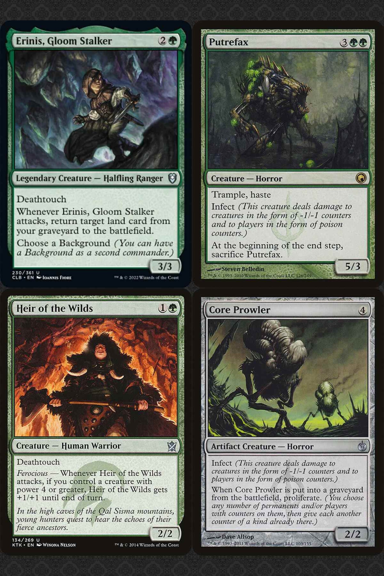 Fynn, the Fangbearer INFECT / Poison Commander Deck EDH Magic MTG Ready ...