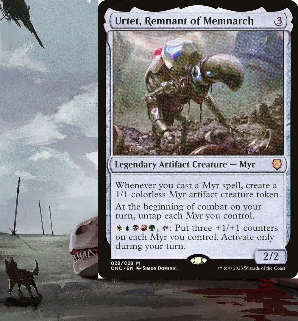 Urtet, Remnant of Memnarch MYR Commander Deck EDH Magic MTG Ready-to ...