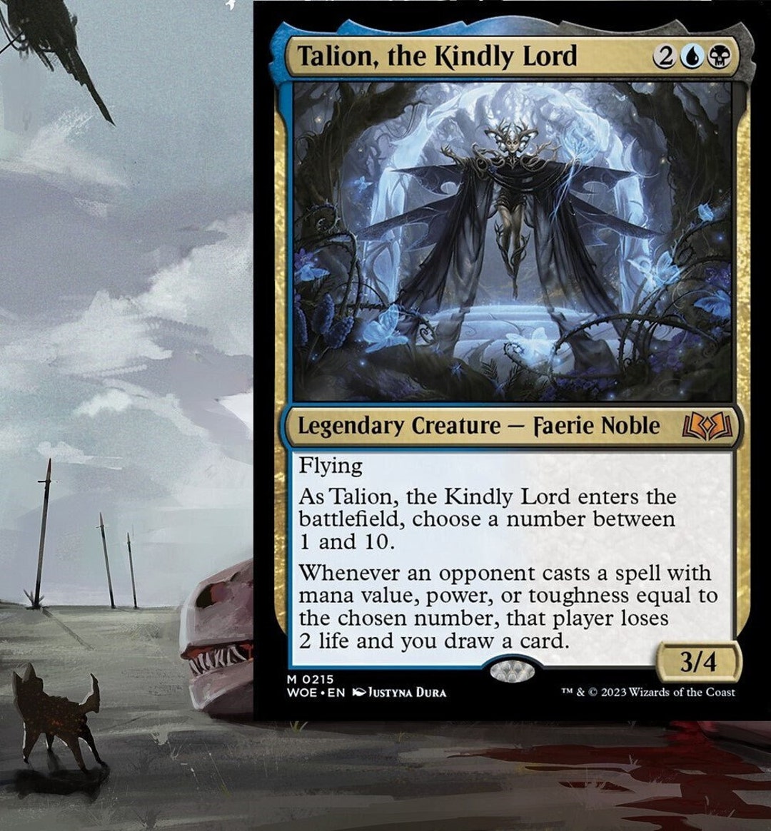 Talion, the Kindly Lord FAERIE Commander Deck Magic EDH Cards MTG Ready ...