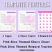 Pink Dino Kids Reward Chart & Tracker - Instant Download, Print at Home ...