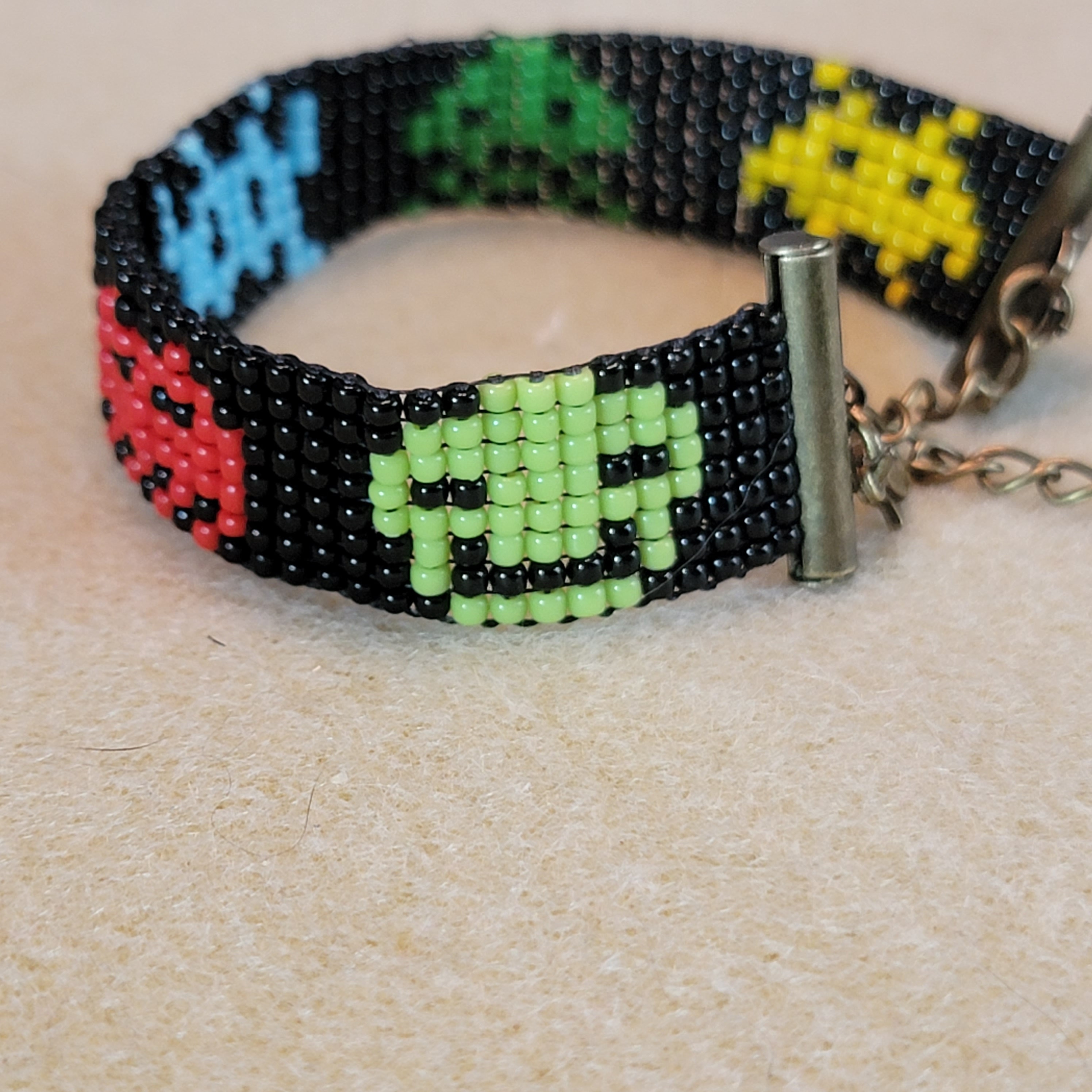Space Invaders Loom Bracelet, 80s Arcade Game Jewelry - Etsy