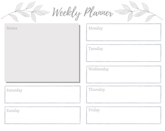 Easy Daily Planner Printable Digital Download PDF to Do List Habit ...