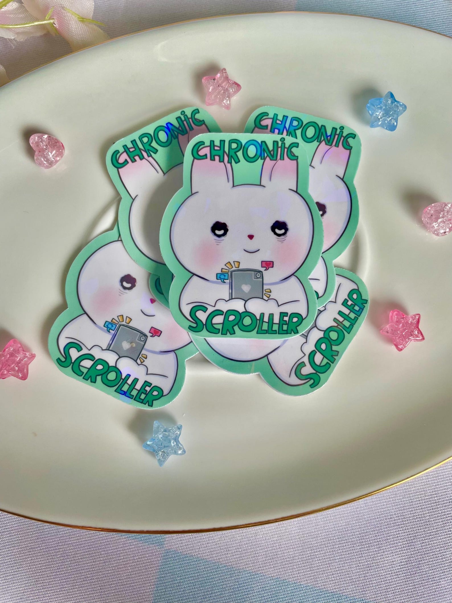 Melly Chronic Scroller Die-cut Sticker - Etsy