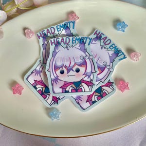 Luna Head Empty Die-cut Sticker - Etsy