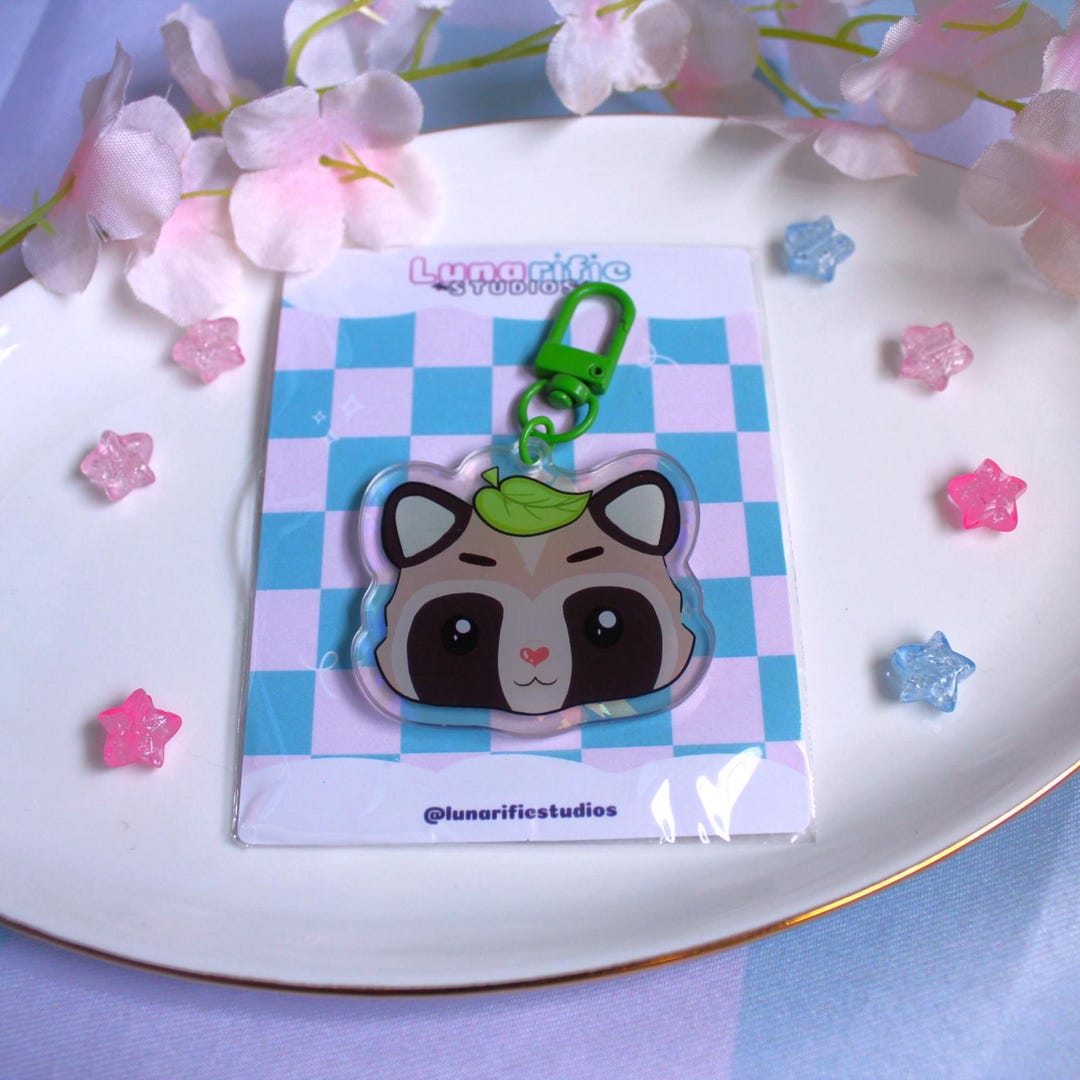 Japanese Tanuki Dog Keychain - Etsy