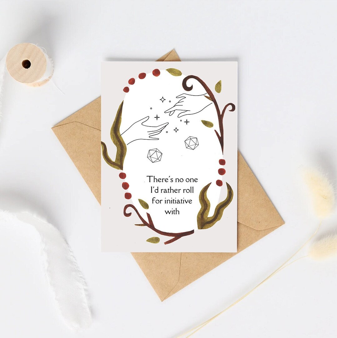 DIGITAL DOWNLOAD No One I'd Rather Roll Initiative With Card Dungeons ...