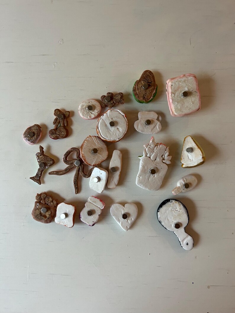Cute Mini Clay Magnets Handmade Pack of 21 - Etsy